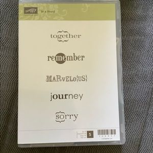 Stampin' Up! | Office | Stampin Up In A Word Stamp Set | Poshmark